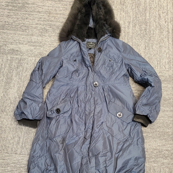 1 Madison | Jackets & Coats | Madison Down Coat With Fox Fur Hood ...
